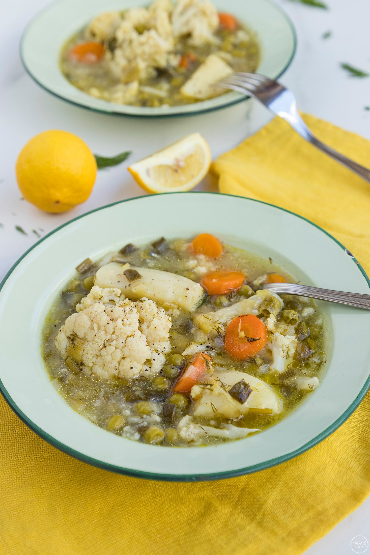 Κουνουπίδι αλα πολίτα, λεμονάτο & αρωματικό - madameginger.com