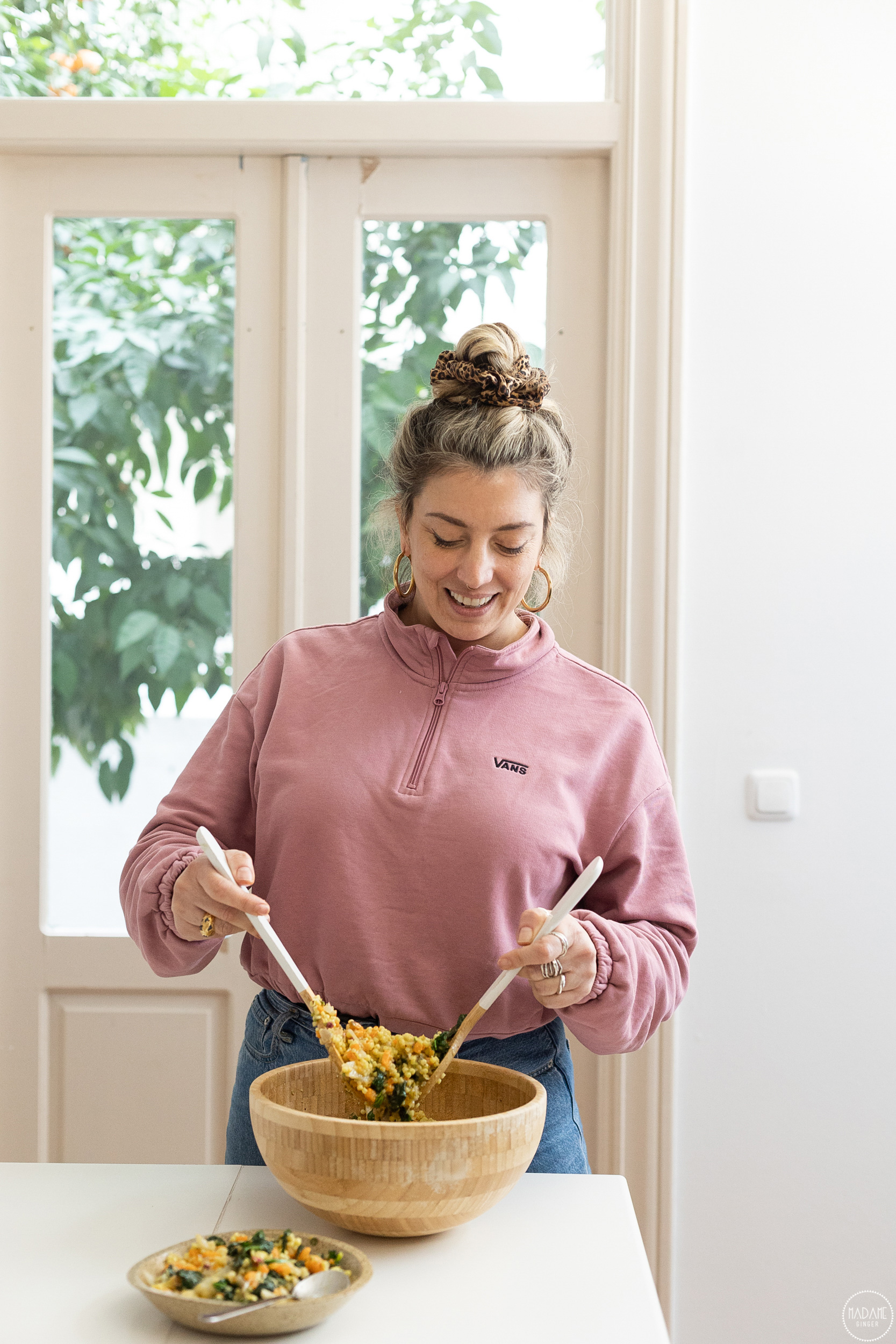 Κους Κους με χειμωνιάτικα λαχανικά & dressing εσπεριδοειδών