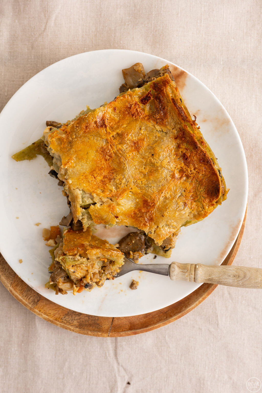 Λαζάνια με λαχανικά & βελούδινη μπεσαμέλ κάσιους