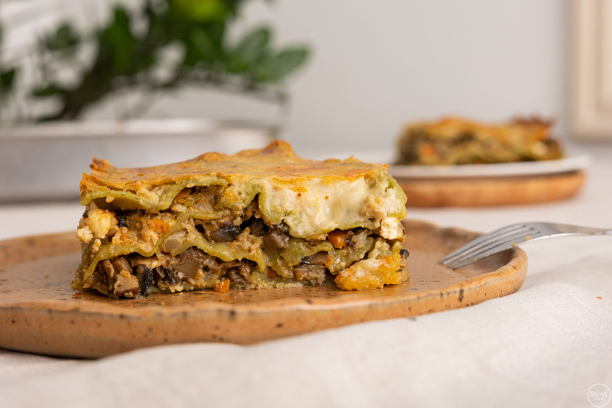 Λαζάνια με λαχανικά & βελούδινη μπεσαμέλ κάσιους